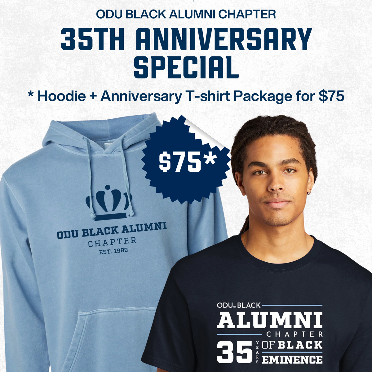 Old Dominion University, BAC 35th Anniversary Special, Hoodie and T-sh ...